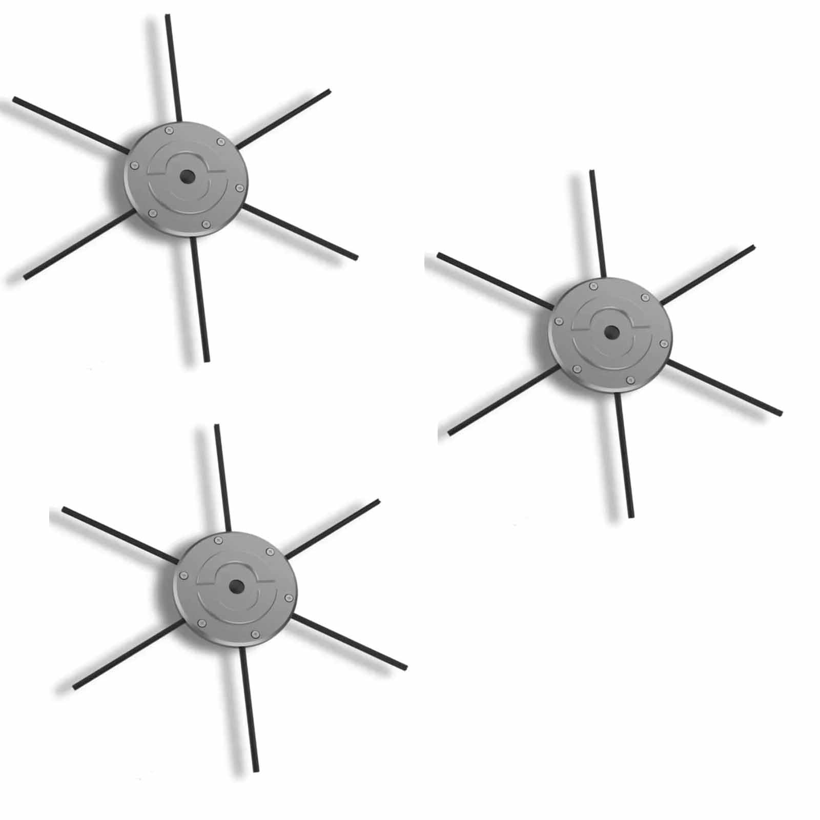 String Lawn Mower Blades Replacement Kit, 6 Line Solid Aluminum Weed ...