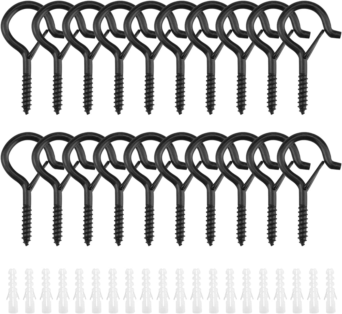 String Light Hook 20PCS Q Hanger Hooks Ceiling Hook Cup Hooks Ceiling ...