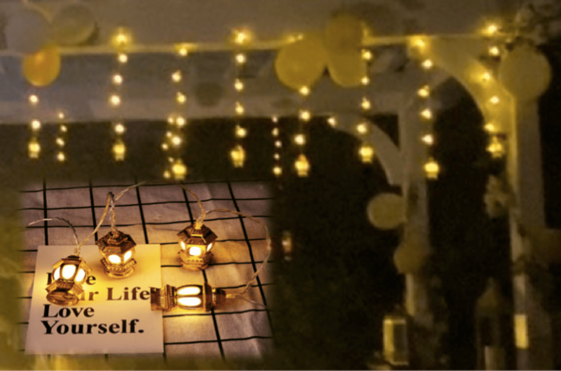 String Light Lantern Fanous Fanuus Ramadan Islamic LED Lights Holiday ...