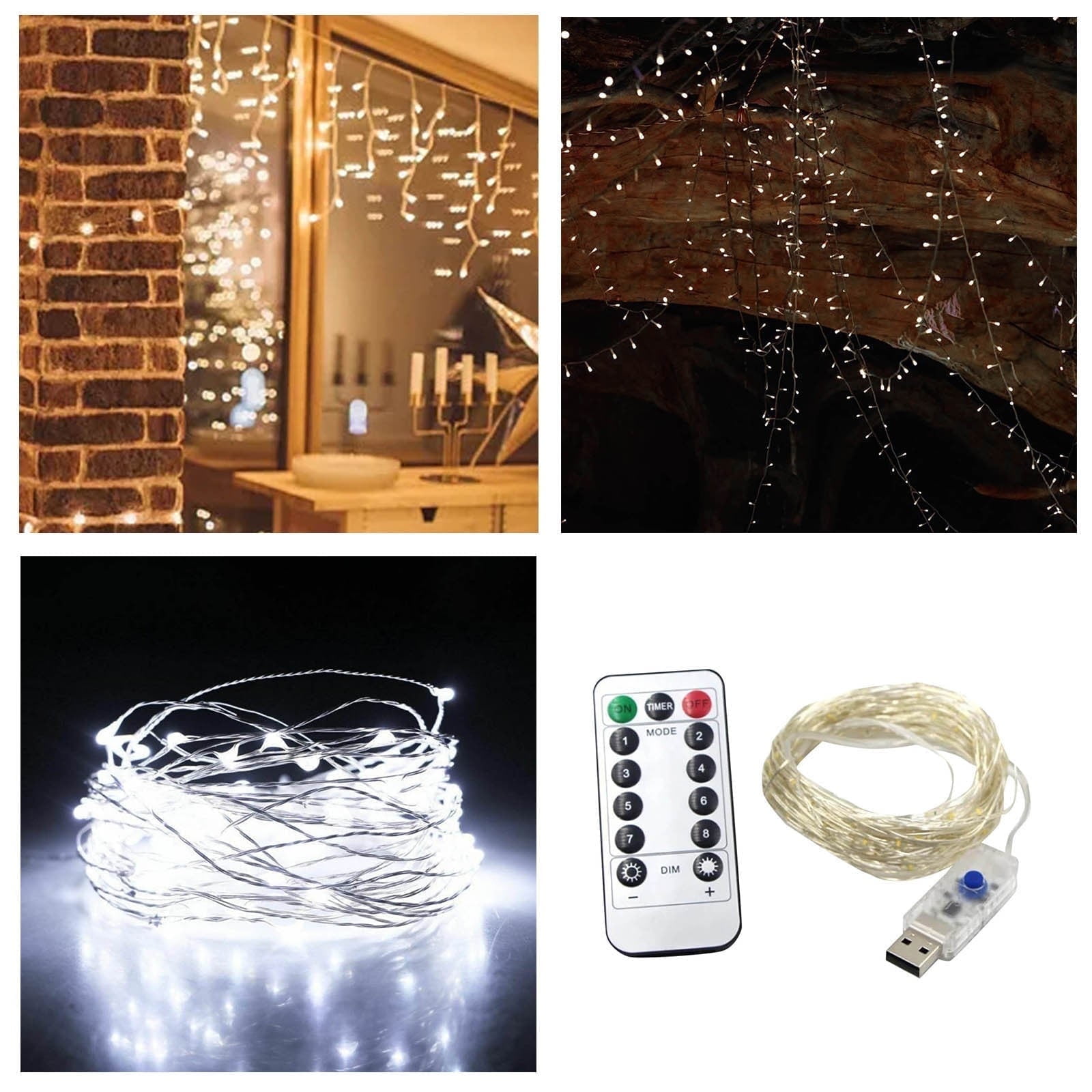String Lights Color Changing 9 Ft String Lights 50 Count Christmas ...