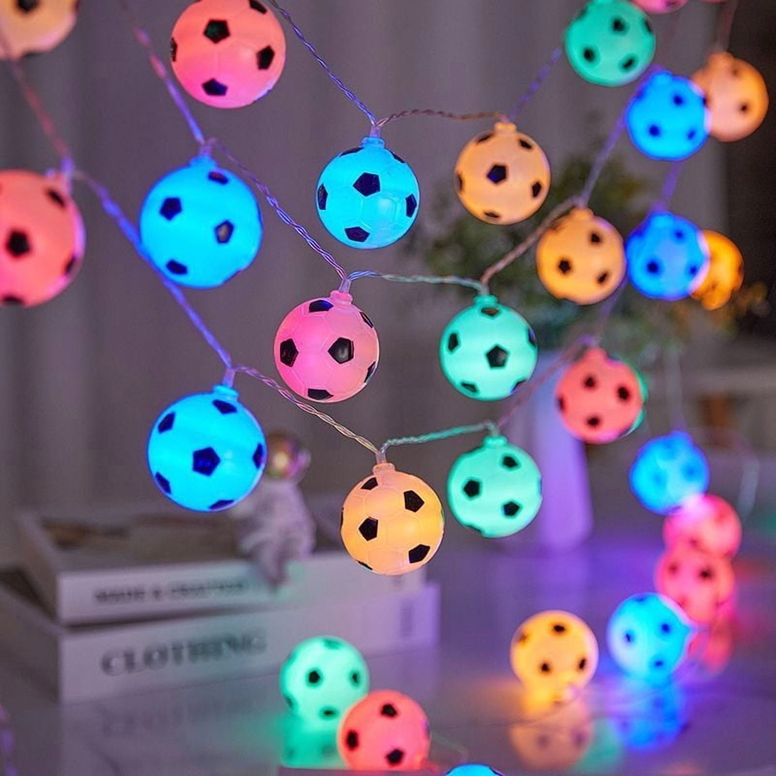 String Lights, LED Light String, Soccer Ball Shape Decorative, Energy ...