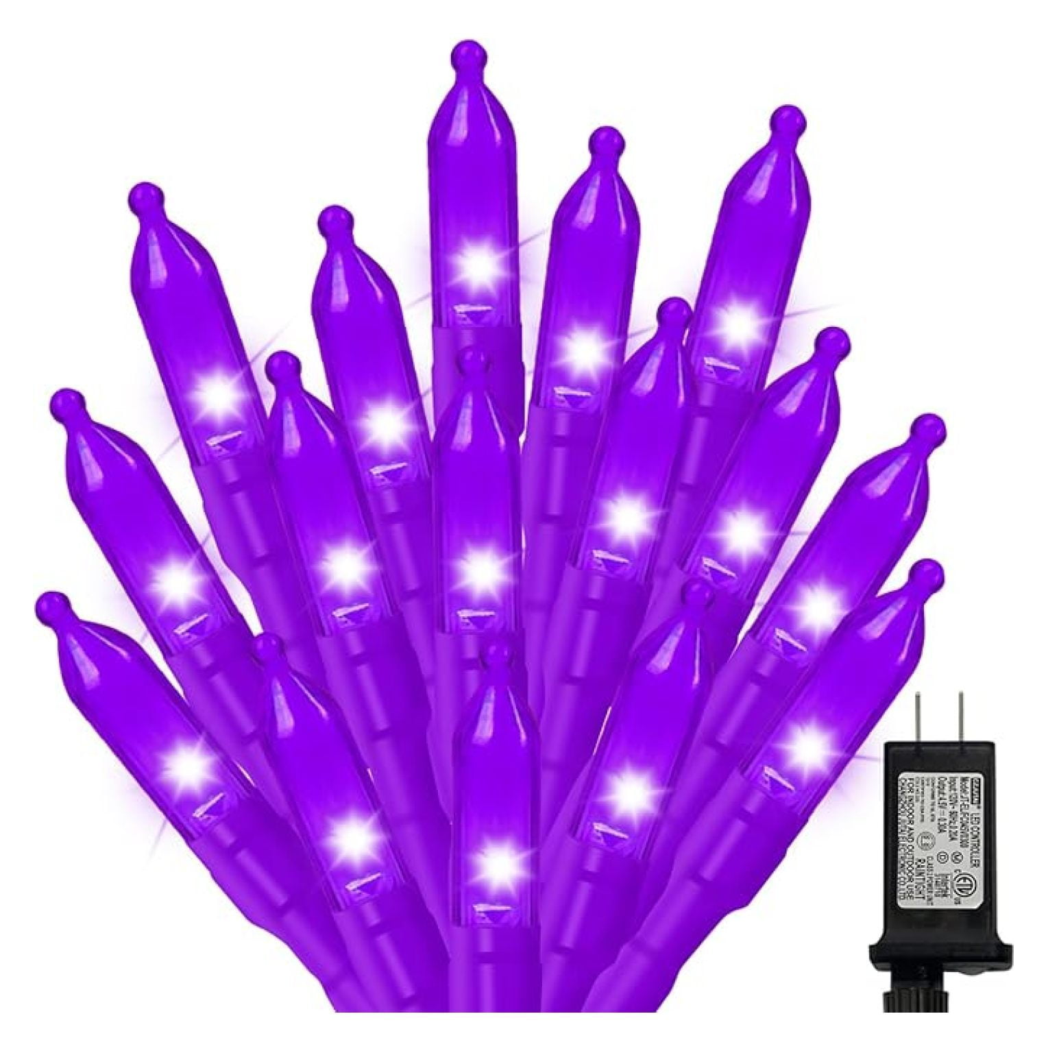 String Lights Outdoor, 32.5FT 100 LED Waterproof Christmas Lights with ...