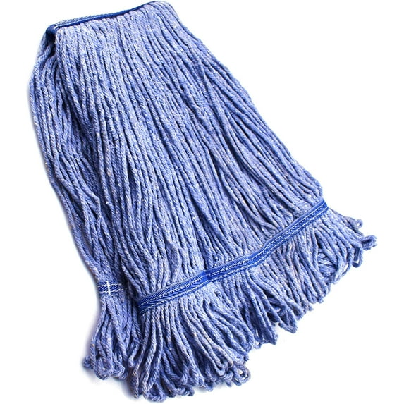String Mop Heads Replacement Heavy Duty Commercial Grade Blue Cotton ...
