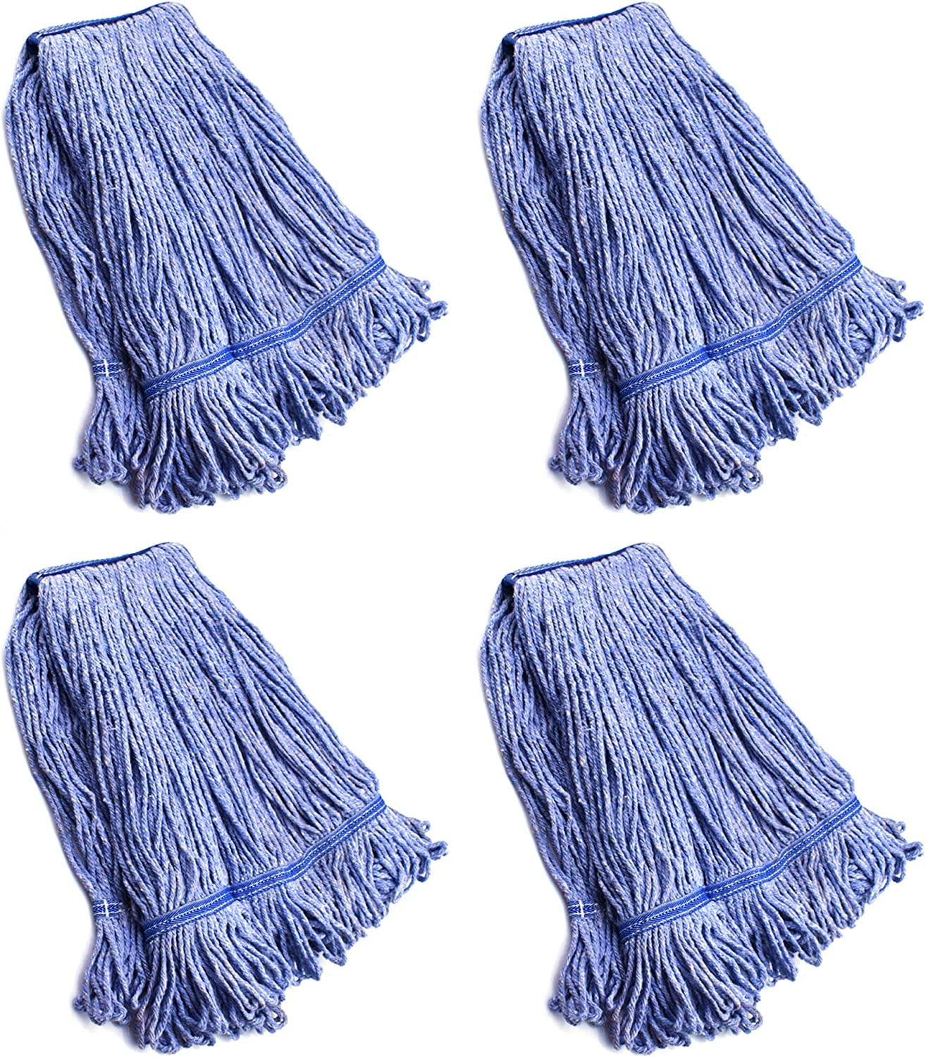 String Mop Heads Replacement Heavy Duty Commercial Grade Blue Cotton ...