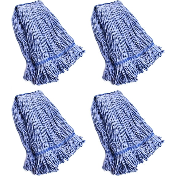 String Mop Heads Replacement Heavy Duty Commercial Grade Blue Cotton ...