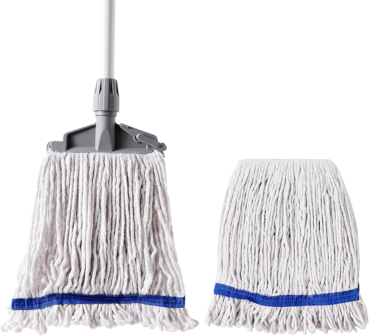 String Mops for Floor Cleaning, Heavy Duty Looped-End Commercial Mops ...