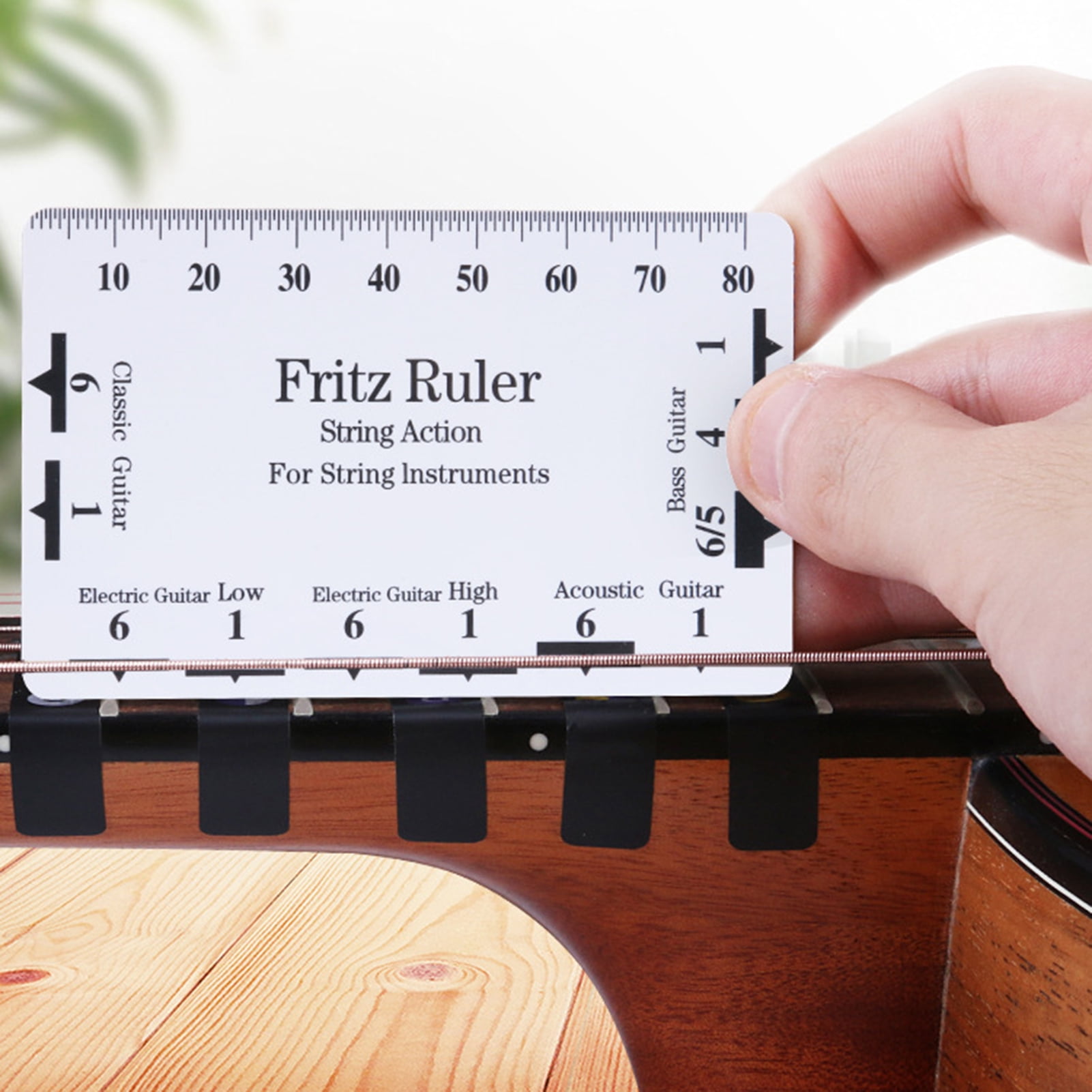 String Pitch Ruler， Guitar Neck Ruler Accurate Portable PVC String ...