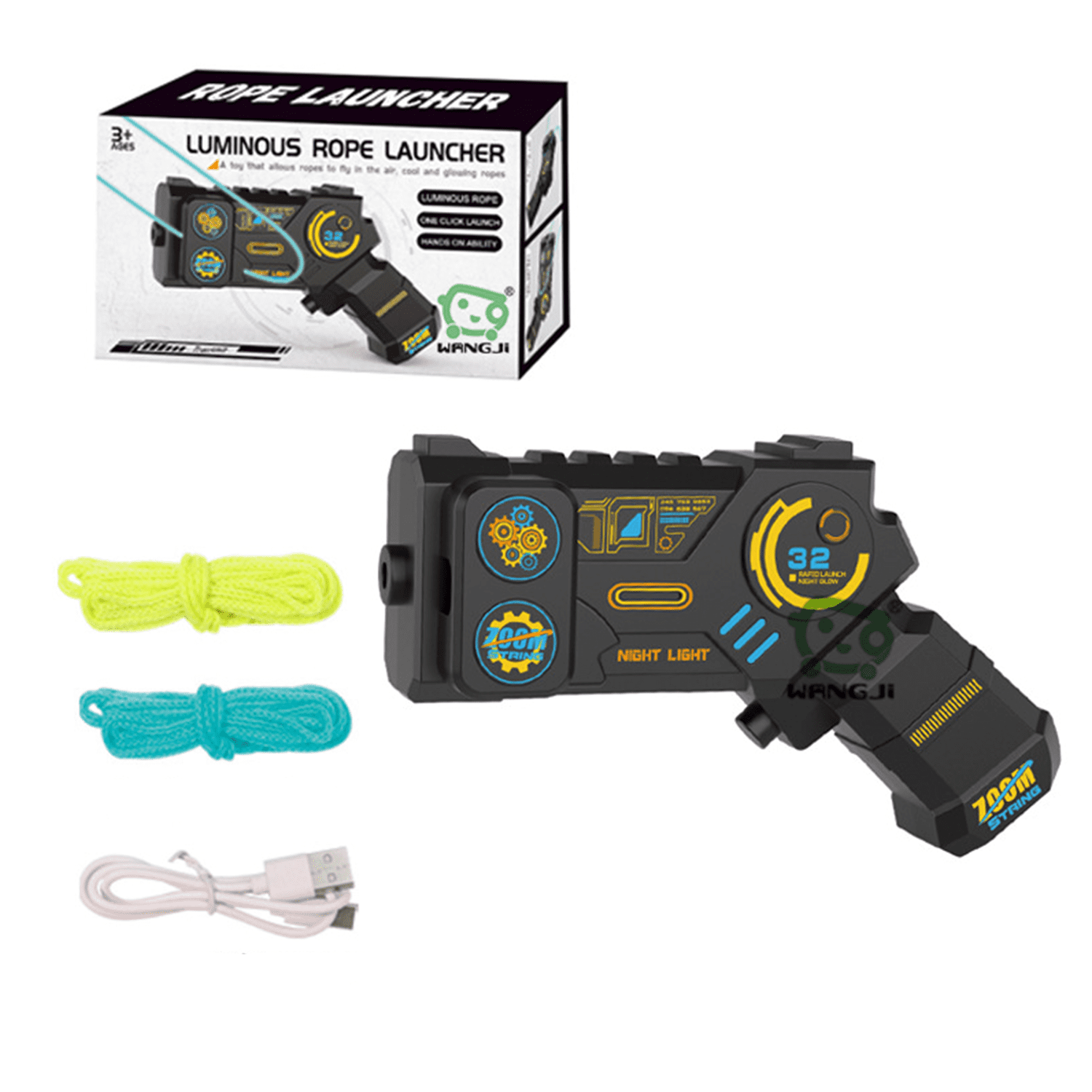 String Rope Launcher Lasso Fidget Toy, Glow Lasso Rope Shooter in The ...