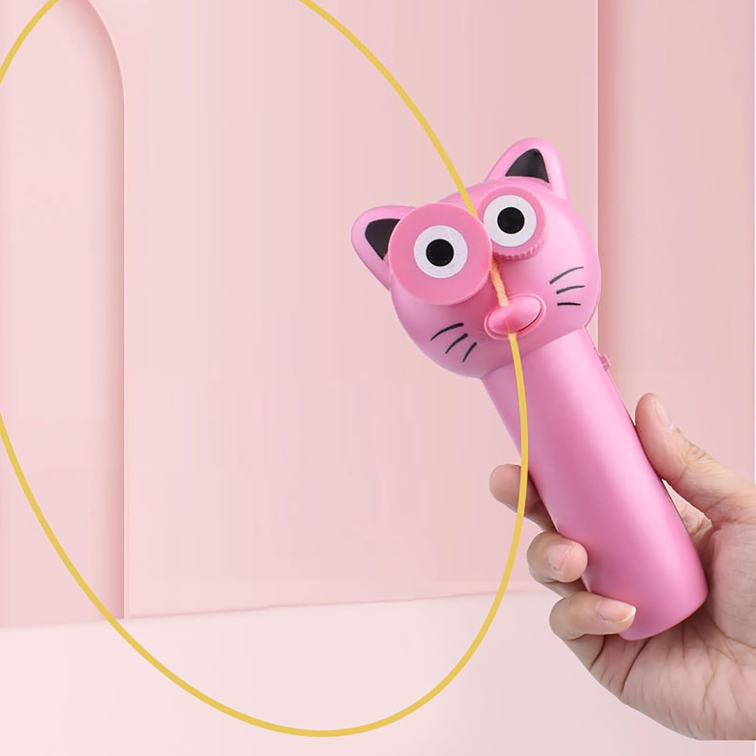 String Shooter Toy Cat Teasing Toys Safe Fun Fidget Toy Rope Launcher ...