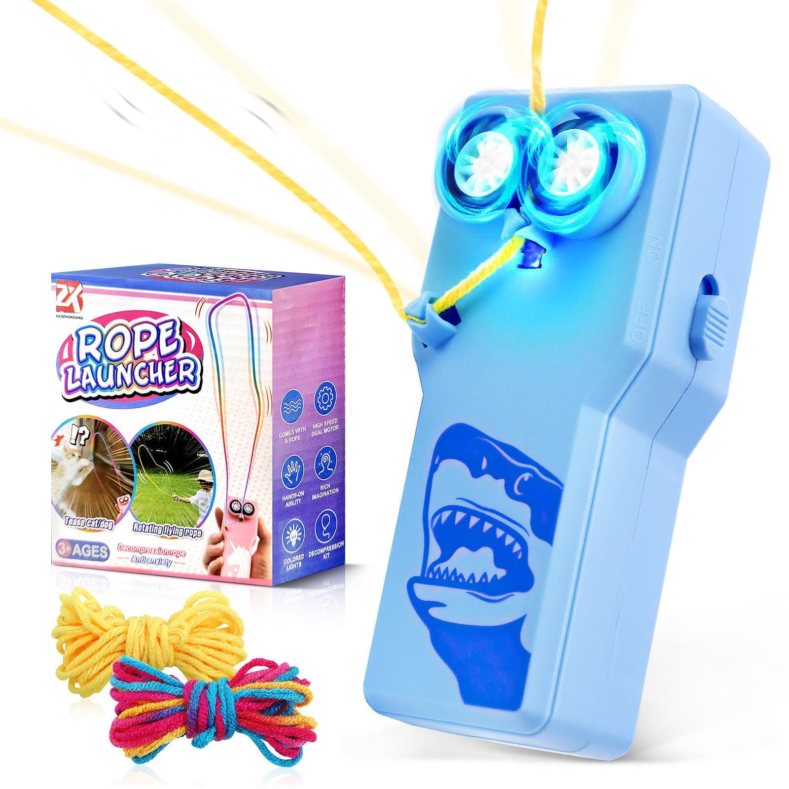 String Toy, Handheld Rope Launcher Fidget Toys, Portable Electric Rope ...