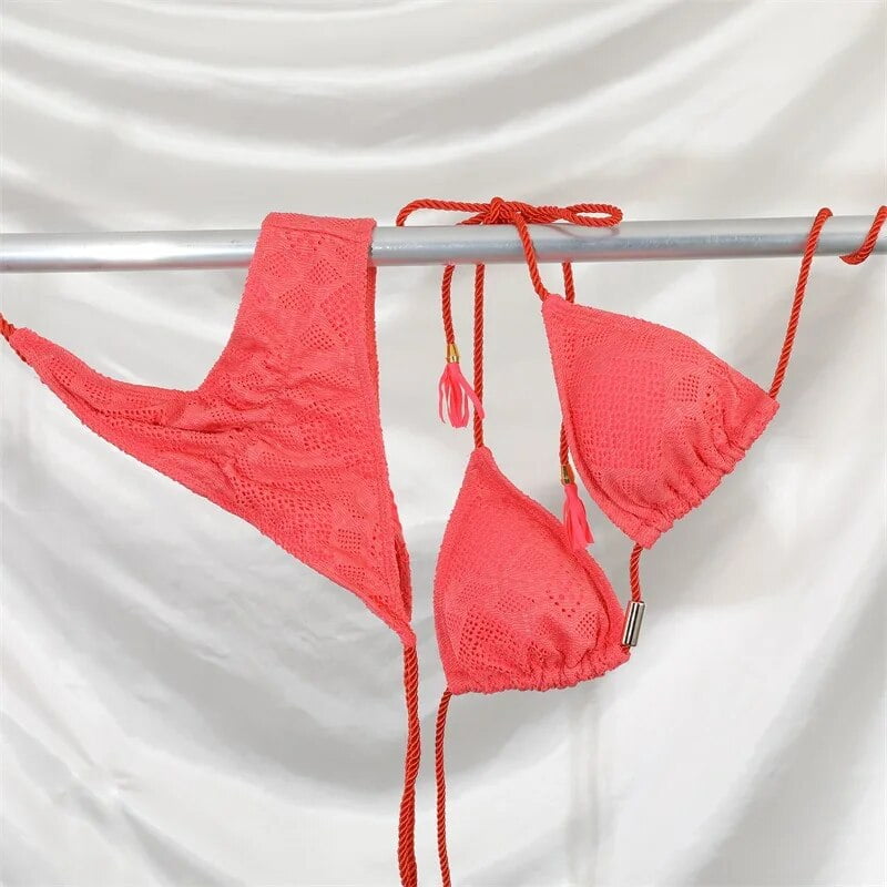 String Triangle Bikinis 2023 Brazilian Thong Swimsuit Women Sexy ...