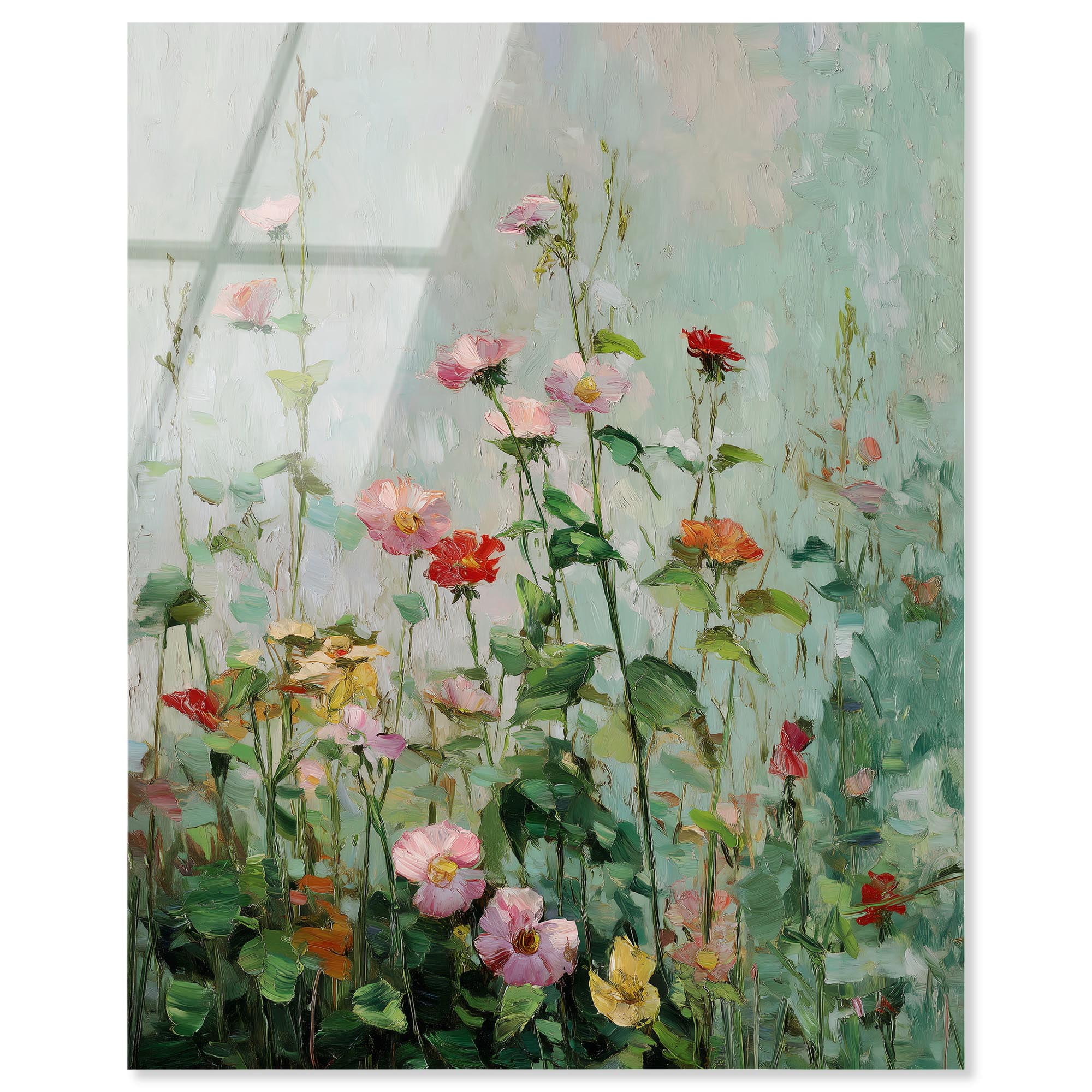 String of Colors I Acrylic Western Floral Art by Art Remedy, Ready to ...