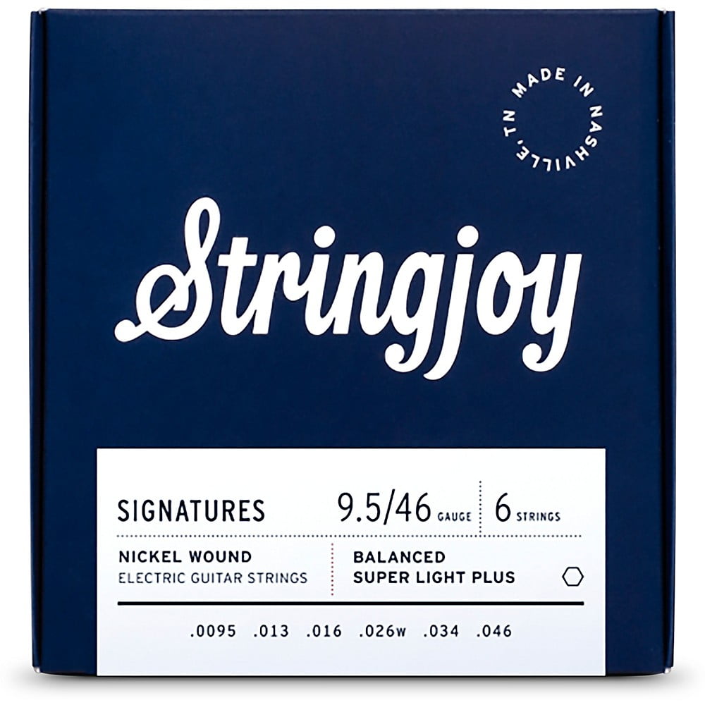 Stringjoy Signatures 6 String Nickel Wound Electric Guitar Strings 9.5 ...