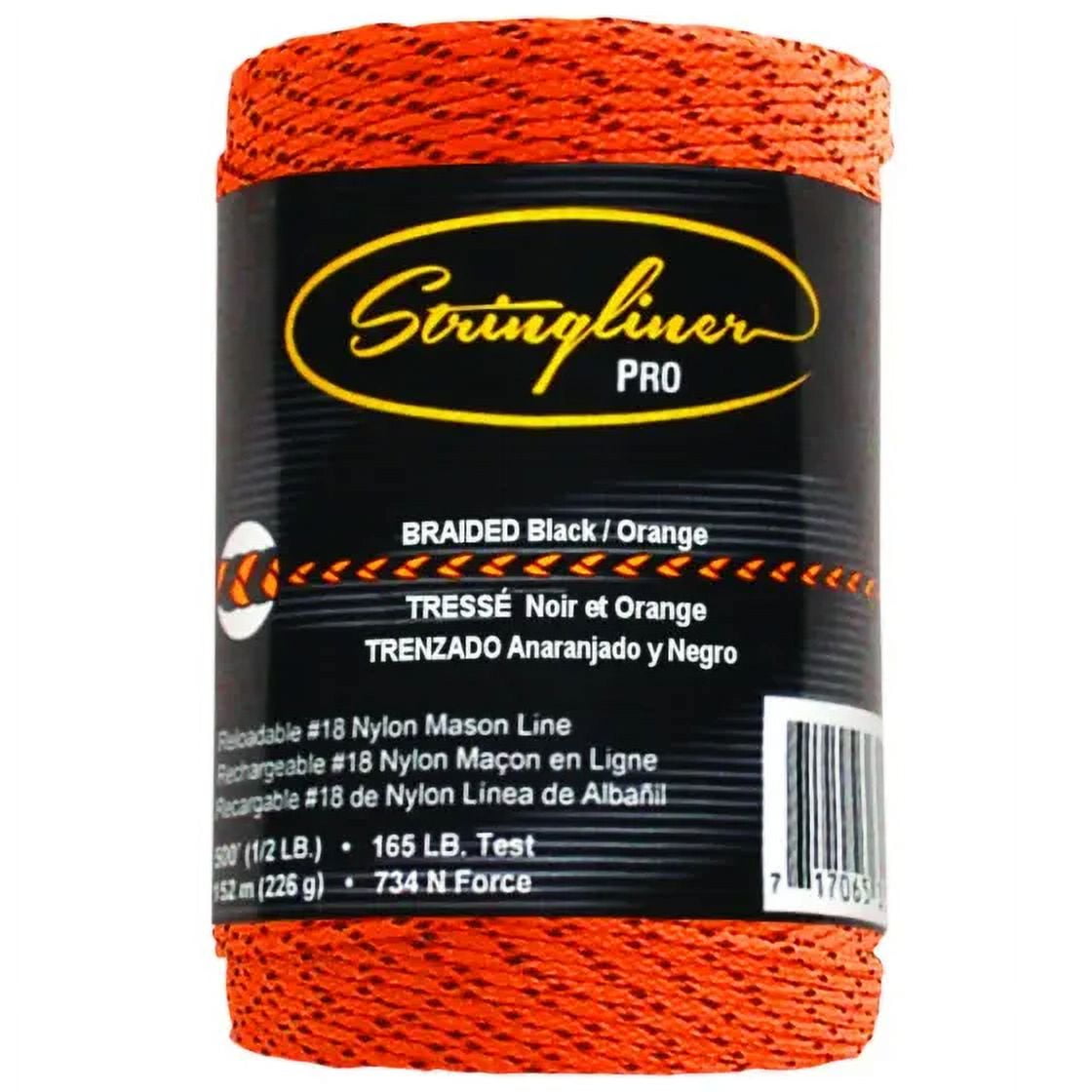 Stringliner 35491 Replacement Construction Line, 500 Foot Line, Black ...