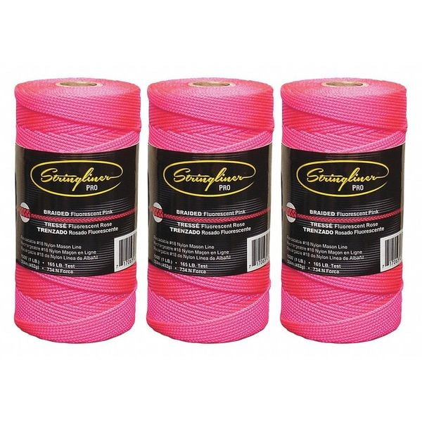 Stringliner Mason's Line,FluorPink,Nylon,1,000',PK3 35762 - Walmart.com