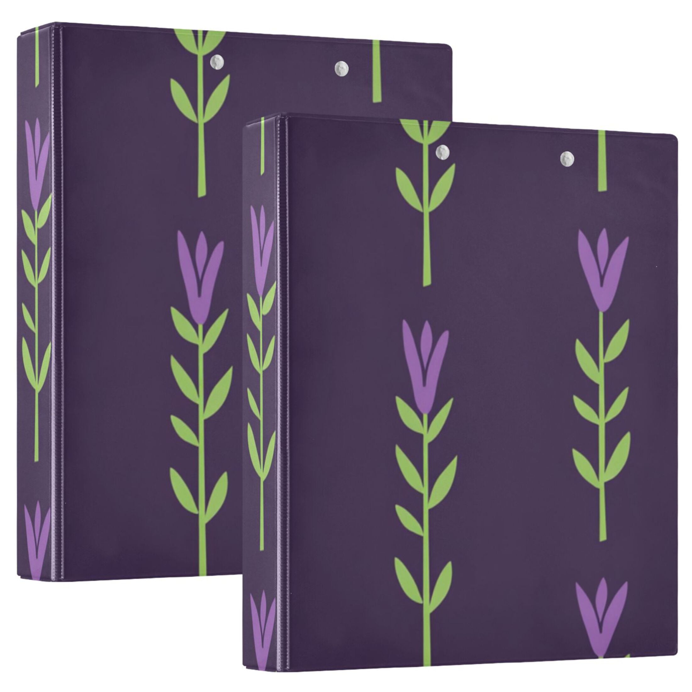 Strings Of Lavander Round Ring Binder 3 Rings 1.5" Capacity File ...