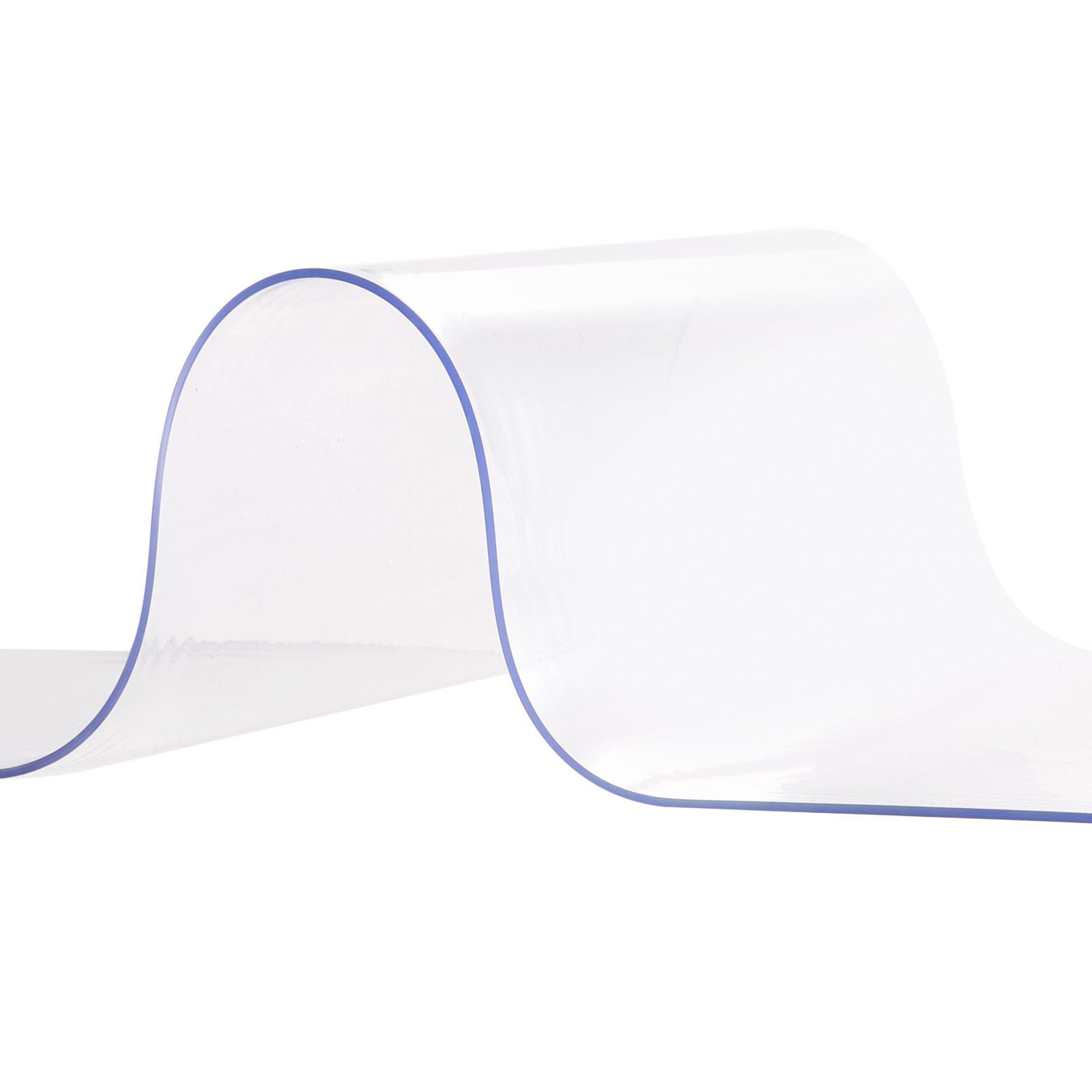 Strip Curtain, 96" Height x 48" Width, 0.08" Thickness, 8PCS Clear PVC ...