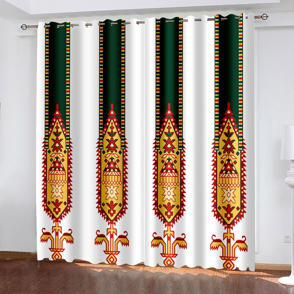 Strip Ethiopian and Eritrean Traditional Curtains for Living Room ...