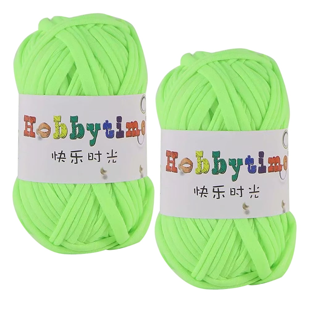 Strip Knitting Yarn - 100g x 2 Rolls, 2cm Wide Soft Strip Yarn for ...