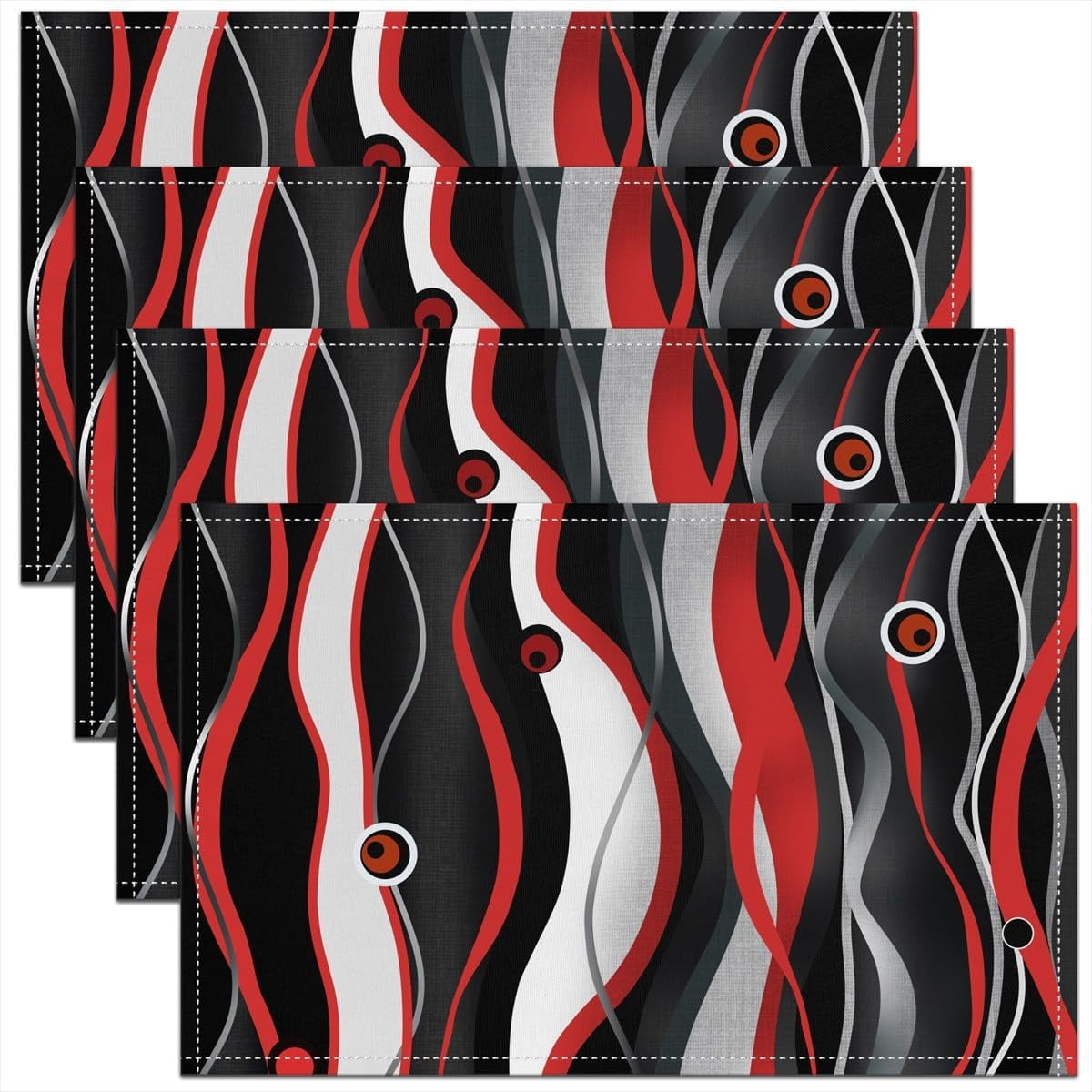 Strip Lines Table Place MatsModern Abstract Art Table Mats Kitchen ...