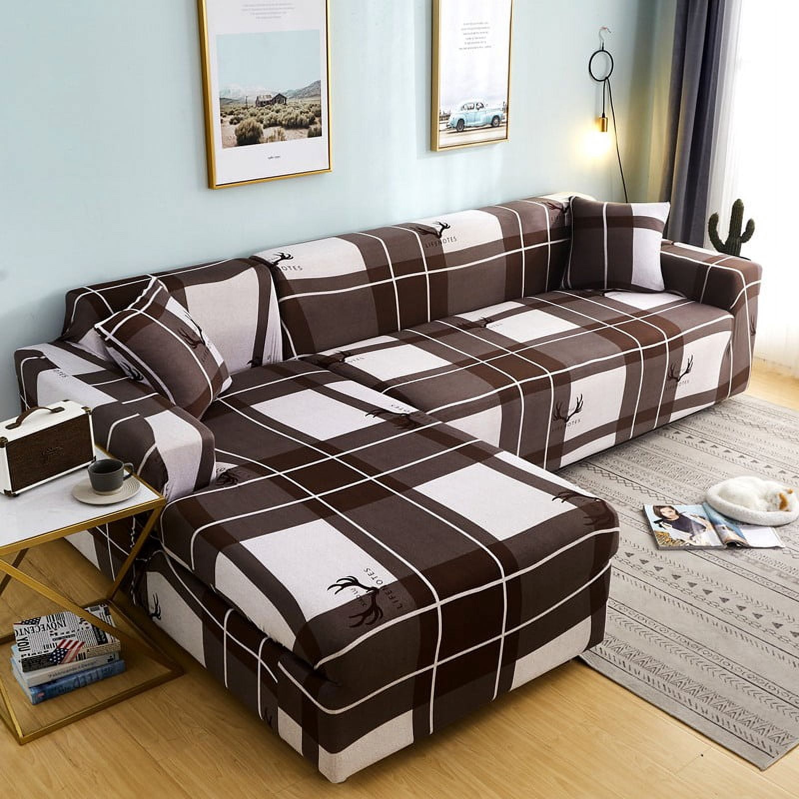Strip Pattern Stretch Elastic Sofa Covers for Living Room Needs Order ...