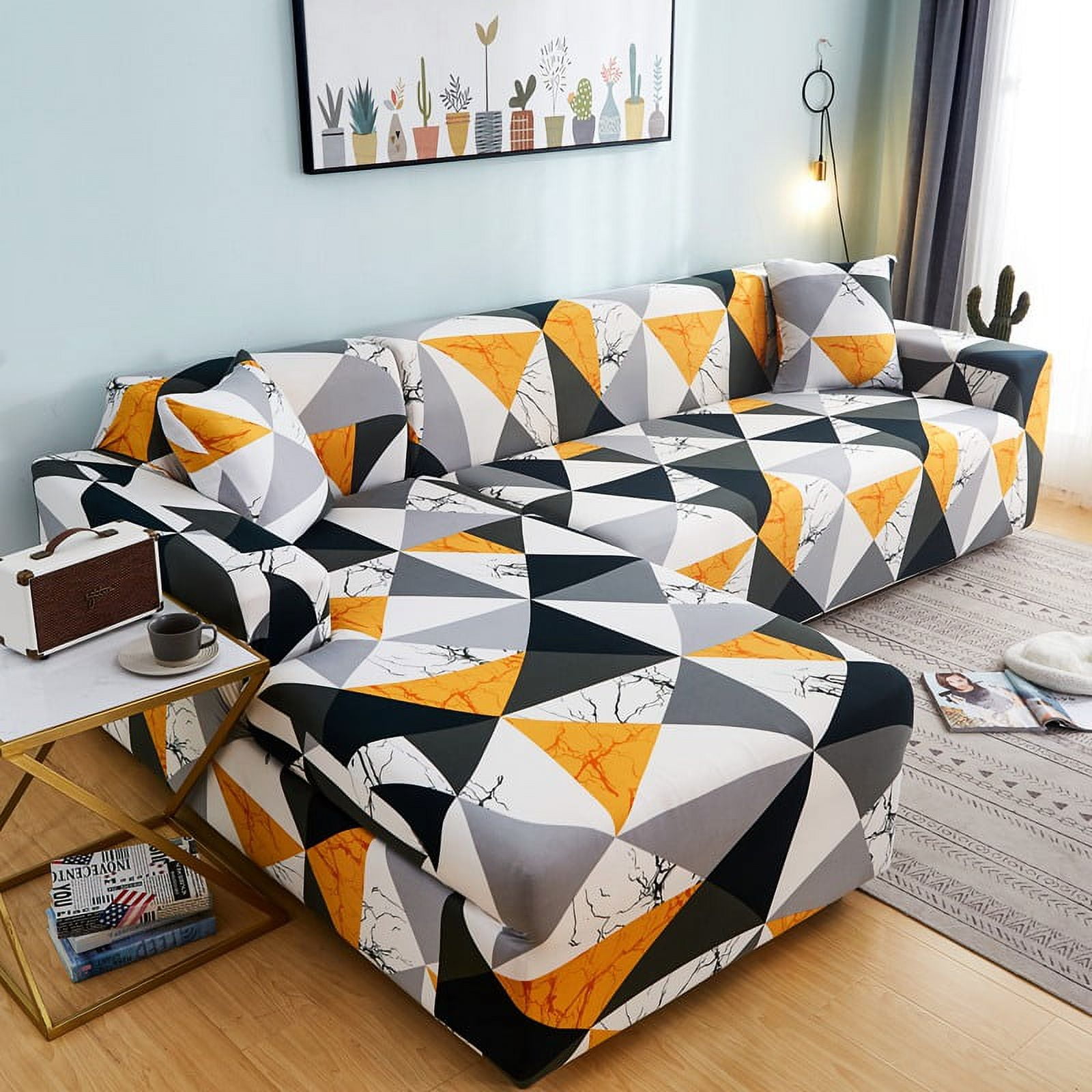Strip Pattern Stretch Elastic Sofa Covers for Living Room Needs Order ...