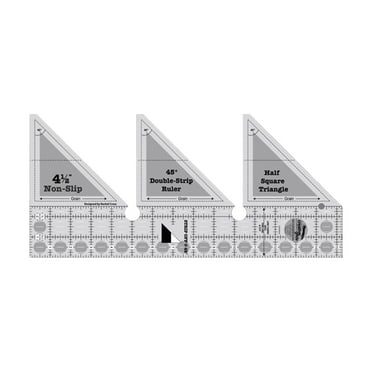 Omnigrid 8" Right Triangle Ruler, Half-Square Triangle Quilter's Ruler ...