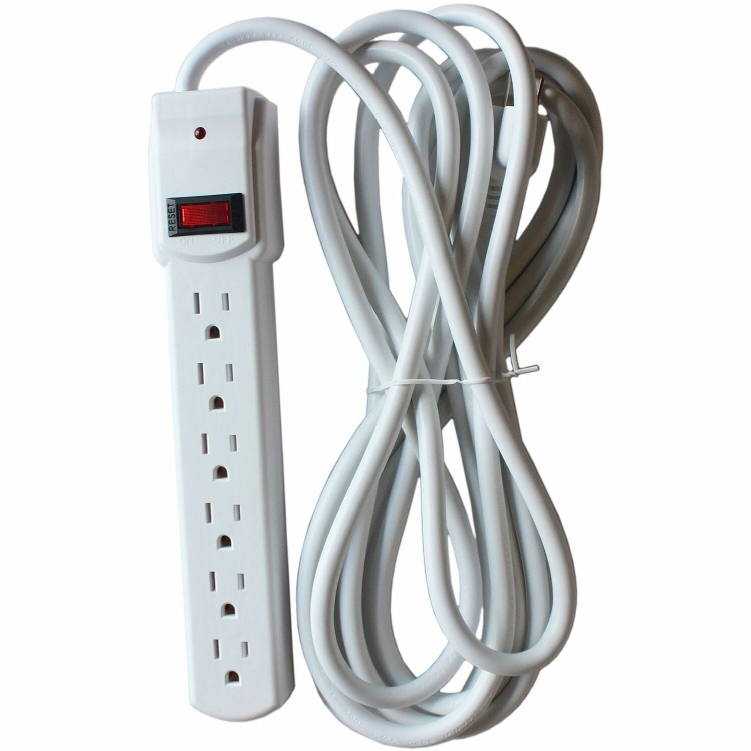 Compucessory Strip Surge Protectors 1080 Joules 6 Outlets 15' Cord ...