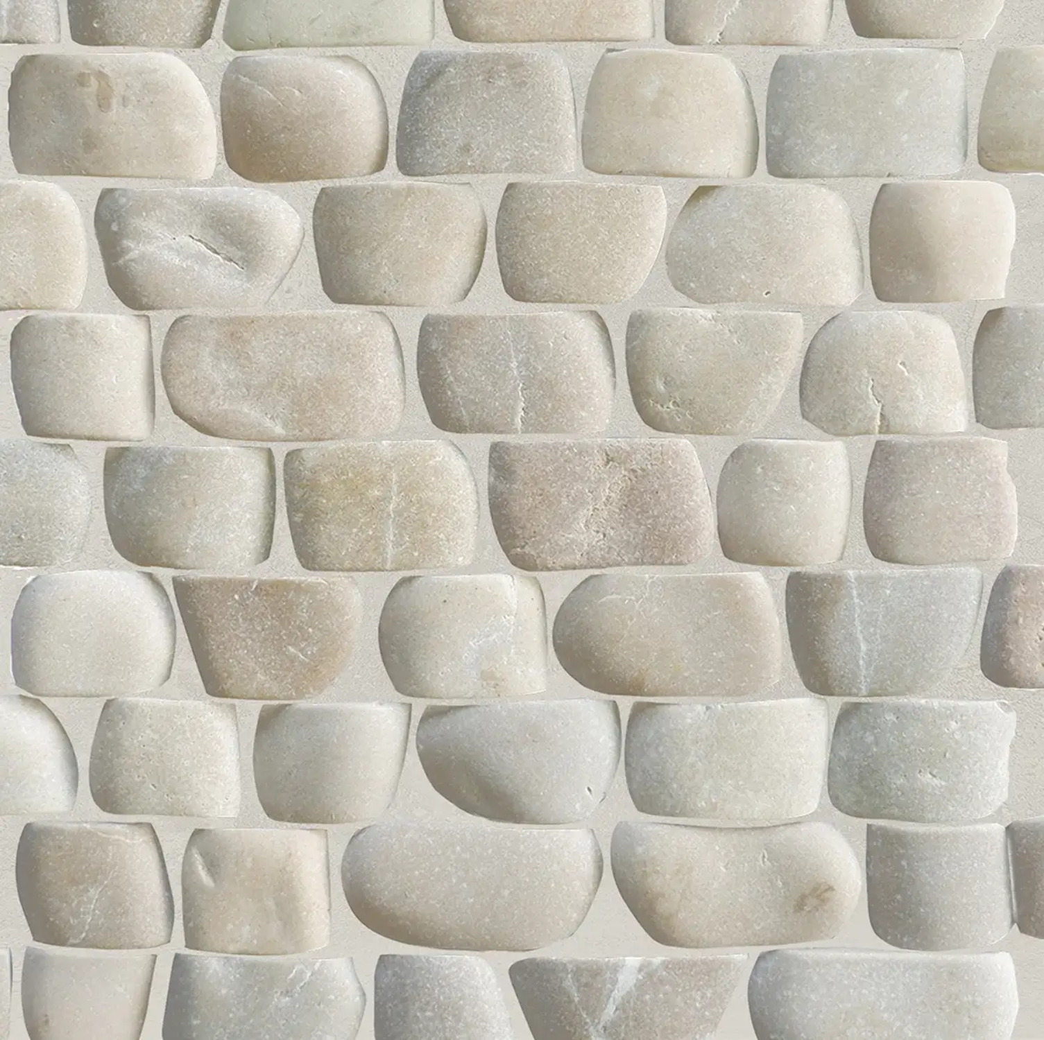 Strip Tan Pebble Mosaic, Backsplash Tiles for Kitchen , Bathroom Walls ...