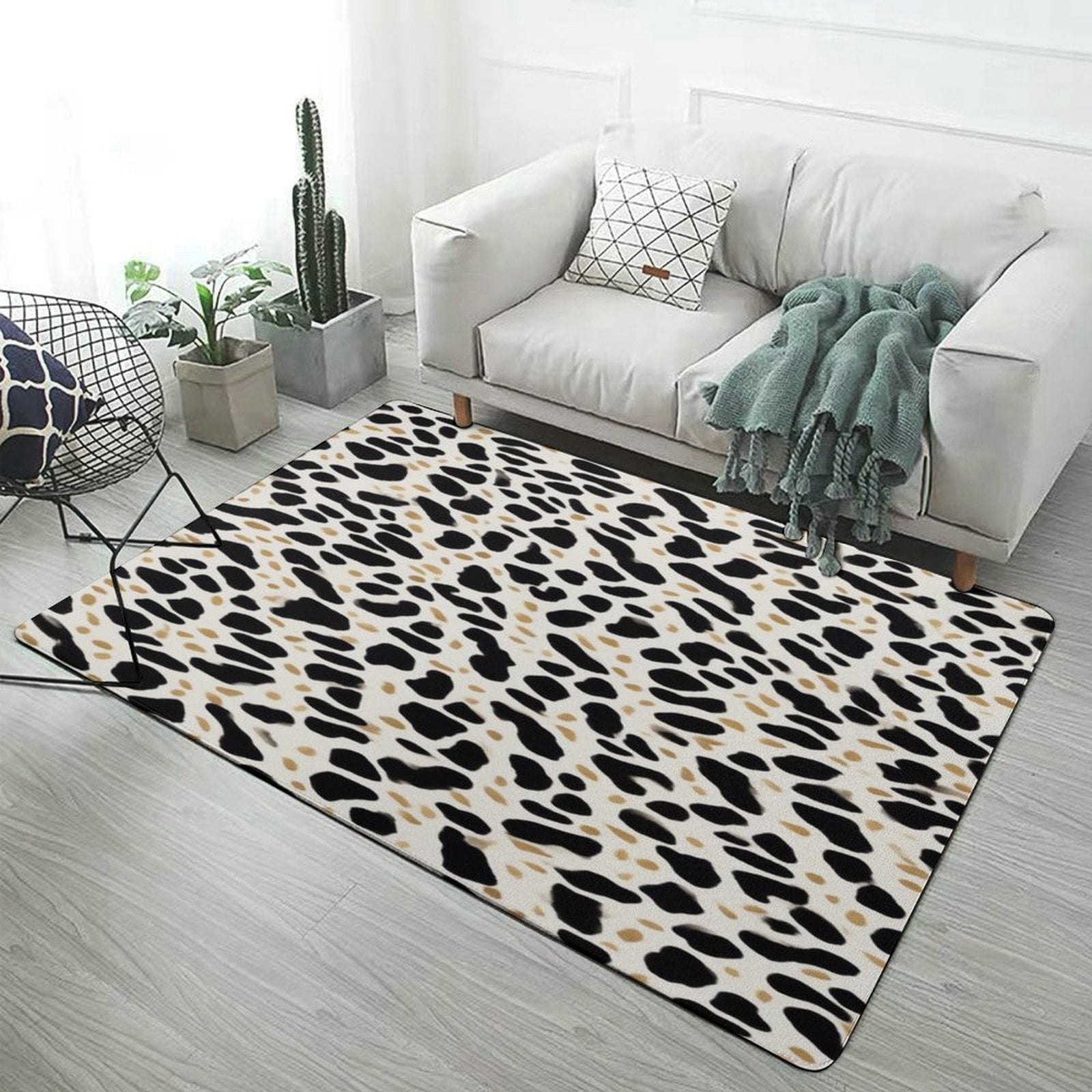 Stripe Carpet for Living Room Luxury Home Rations Coffee Table Large ...