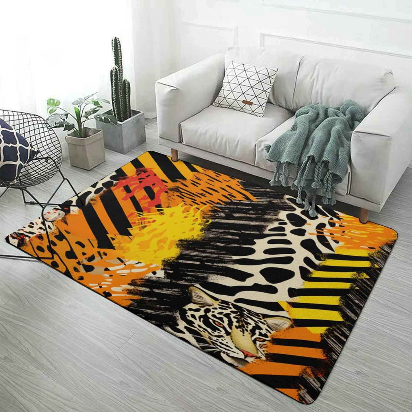 Stripe Carpet for Living Room Luxury Home Rations Sofa Coffee Table ...