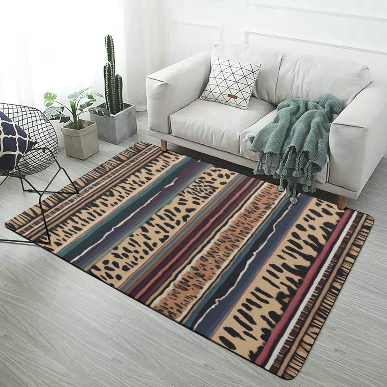 Stripe Carpet for Living Room Luxury Home Rations Sofa Coffee Table ...