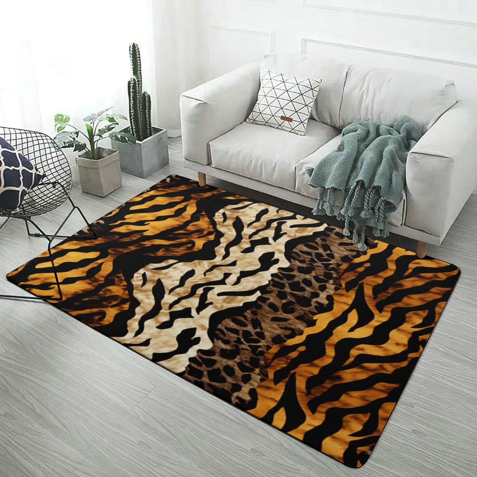 Stripe Carpet for Living Room Luxury Home Rations Sofa Coffee Table ...