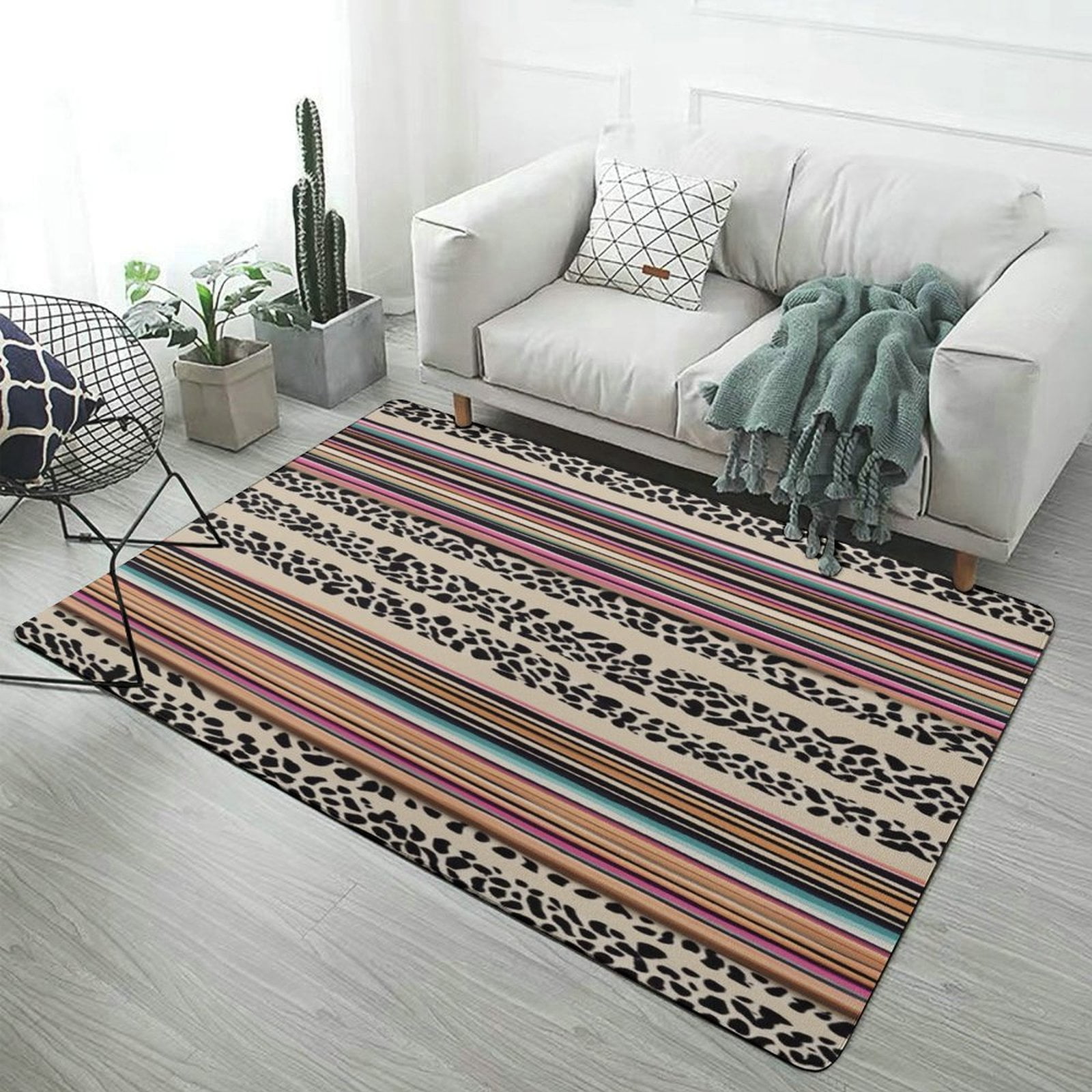 Stripe Carpet for Living Room Luxury Home Rations Sofa Coffee Table ...