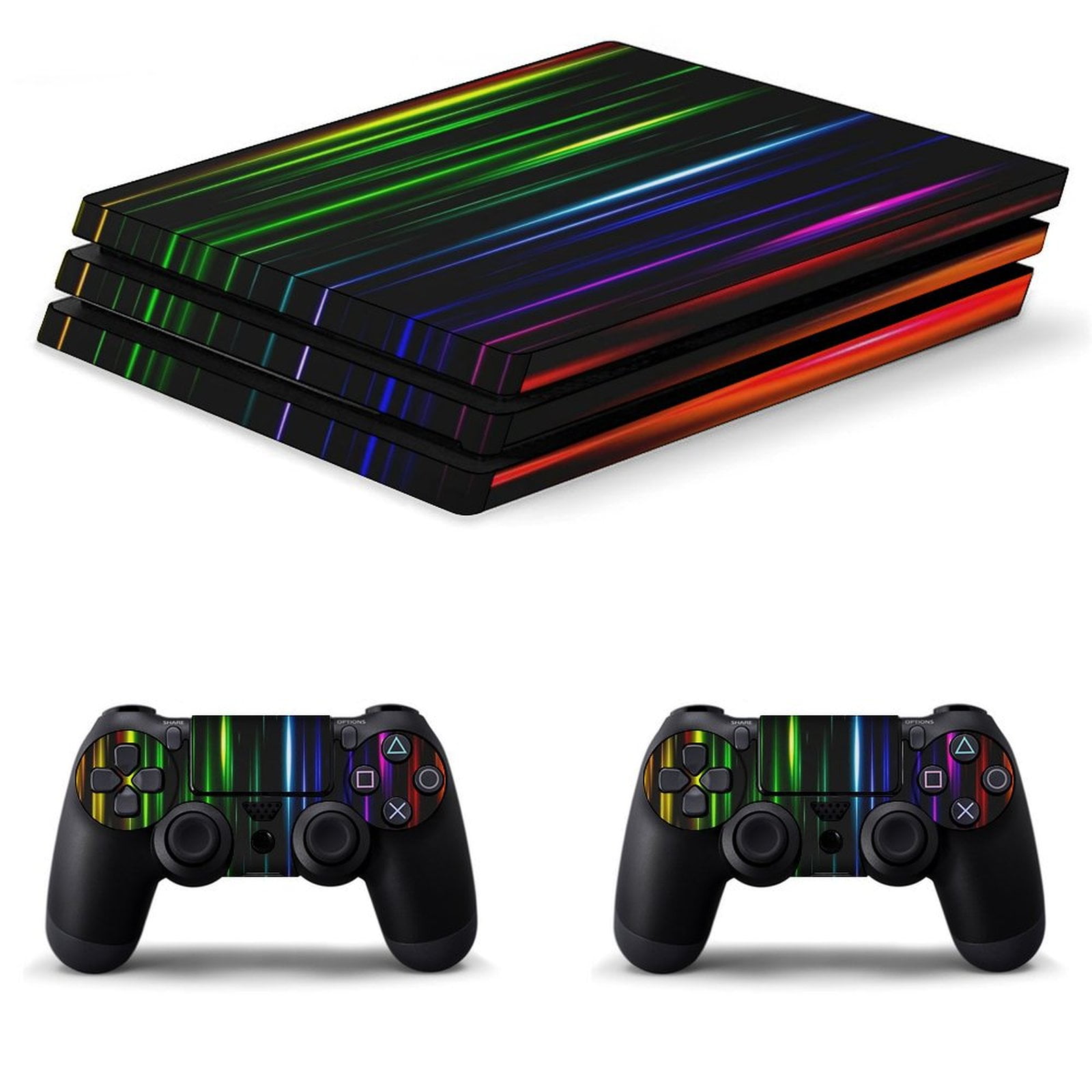 Stripe Color PS4/PS4 Pro/PS4 Slim Skin Sticker For Console And ...