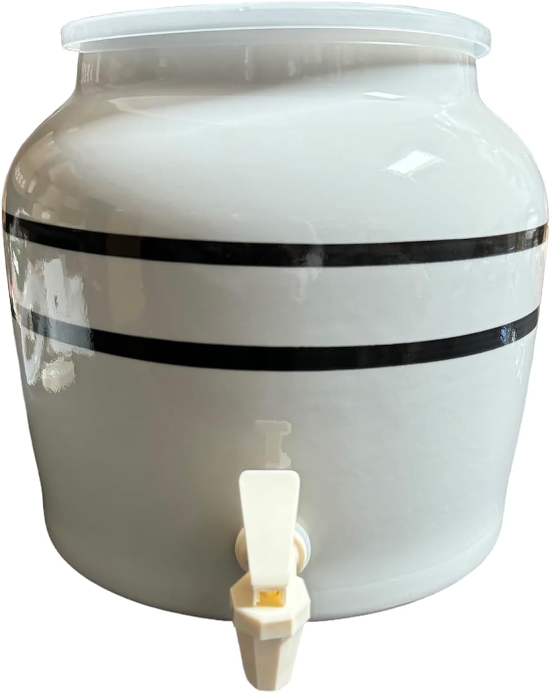 Stripe Design Countertop Water Dispenser Porcelain Ceramic Beverage ...