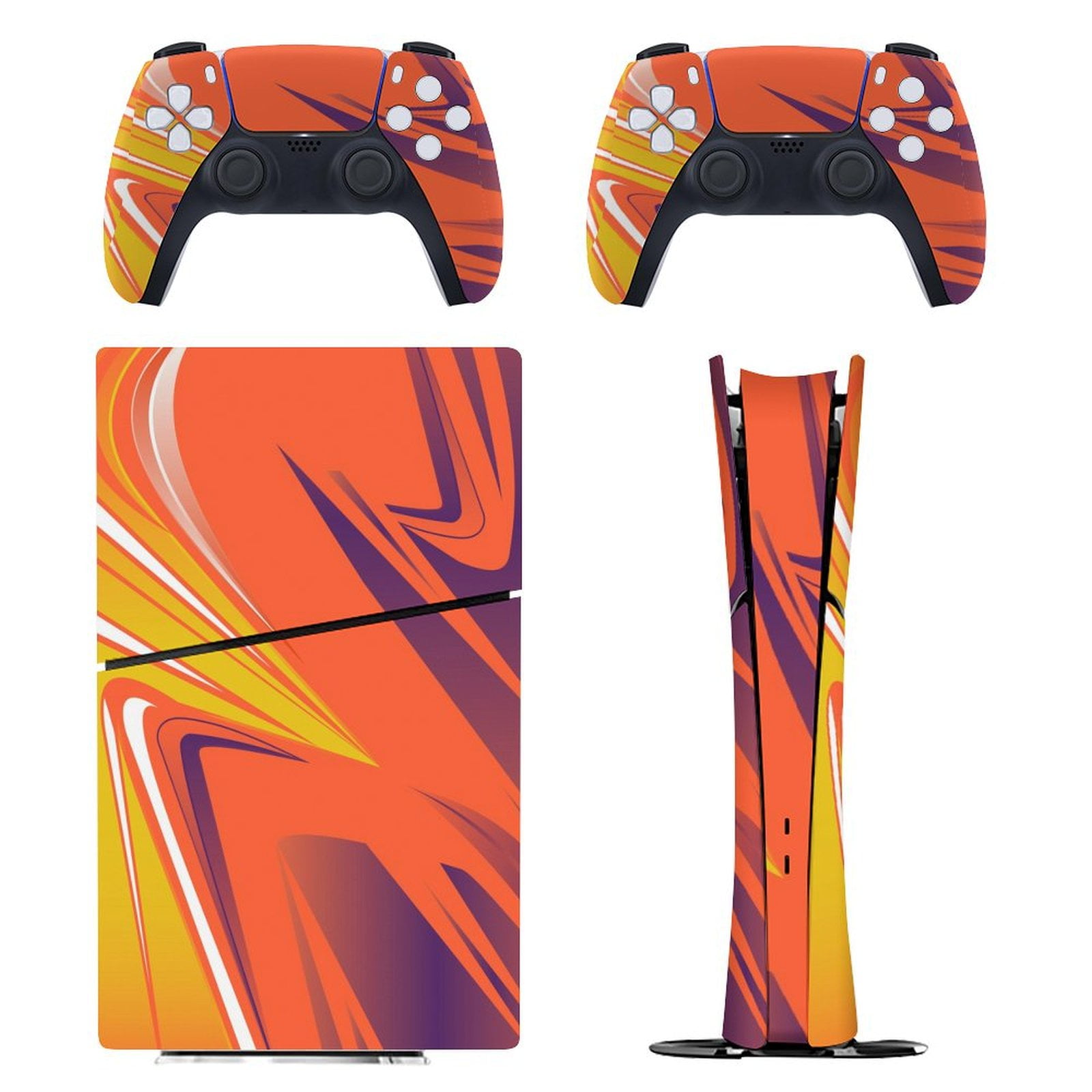 Stripe Line Pattern PS5/PS5 Slim Digital Disc Skin Sticker For Console ...