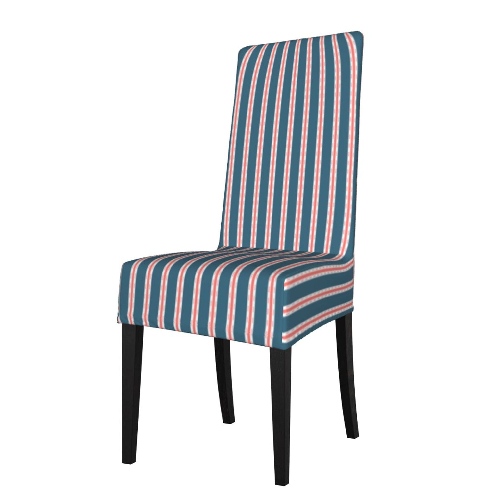 Stripe Pattern Dining Chair Slipcovers Chair Protectors Seat Covers For ...
