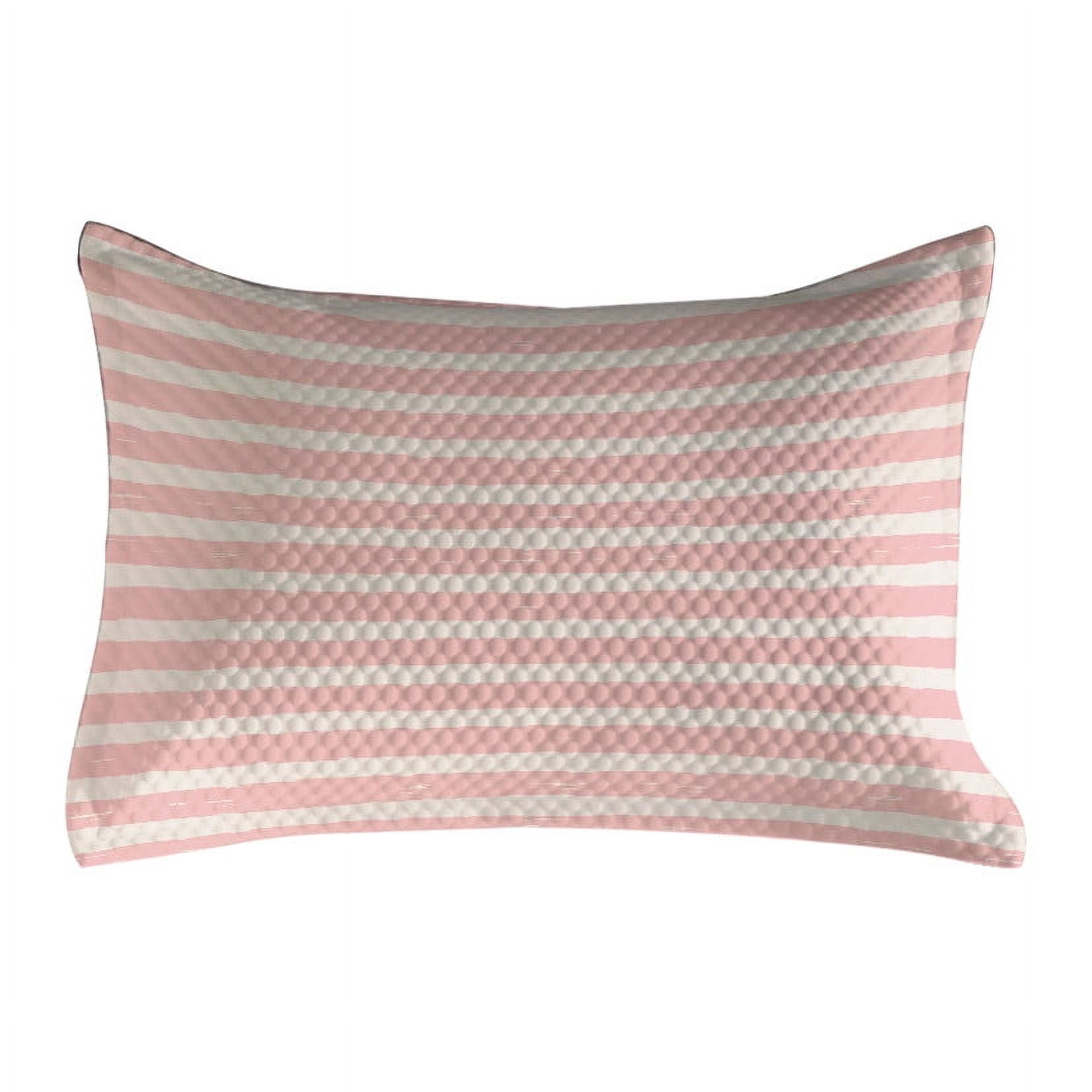 Stripe Quilted Pillowcover, Paint Brushstrokes in Horizontal Direction ...