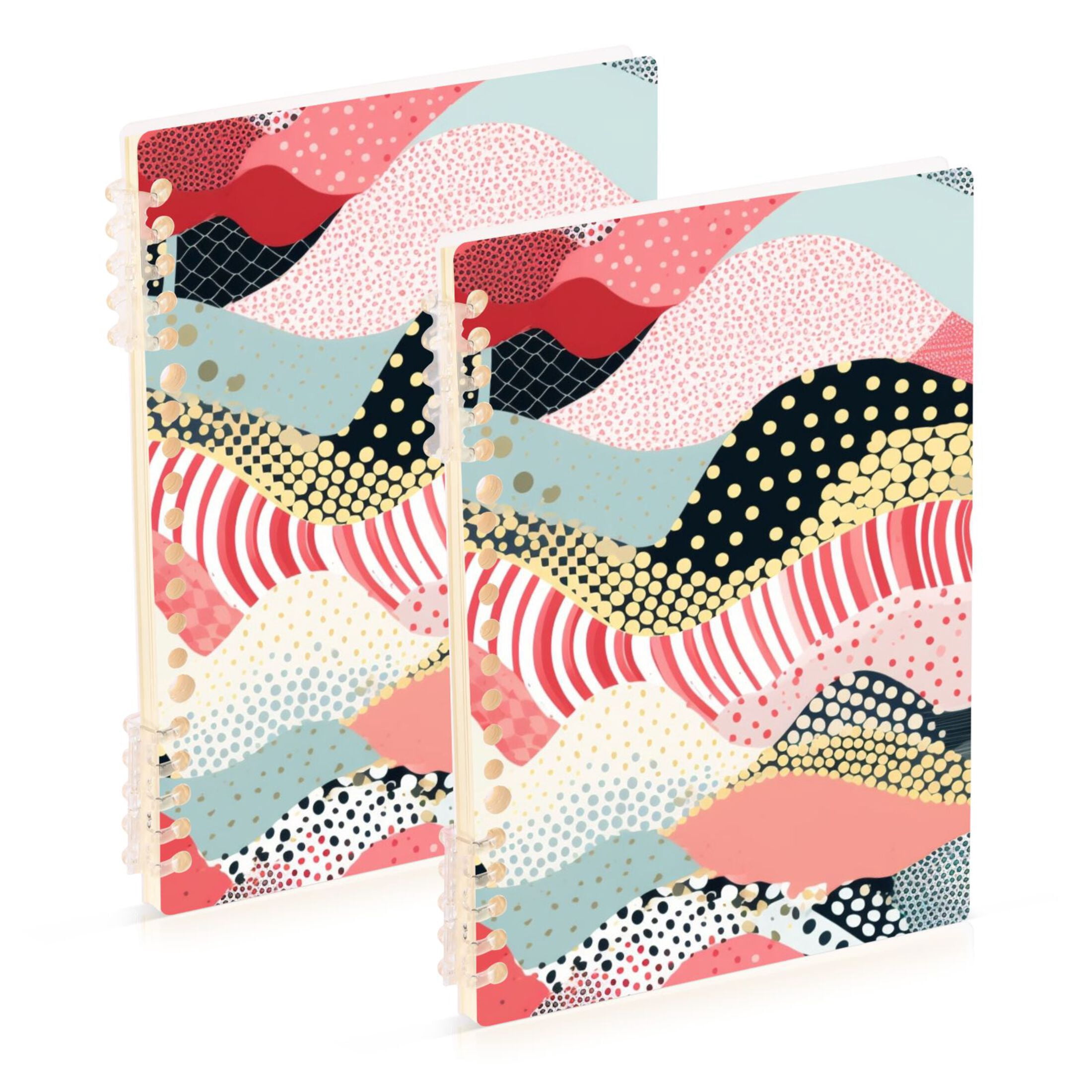 Stripe Stitch Pattern Boho Ring Binder Notebook Journey Note Diary ...