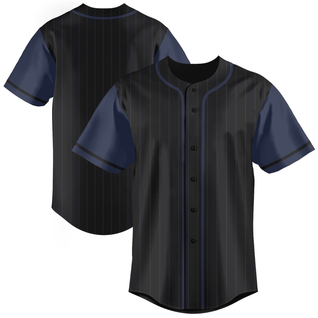 Customer reviews for Striped Baseball Jersey Button Down Tshirts ...