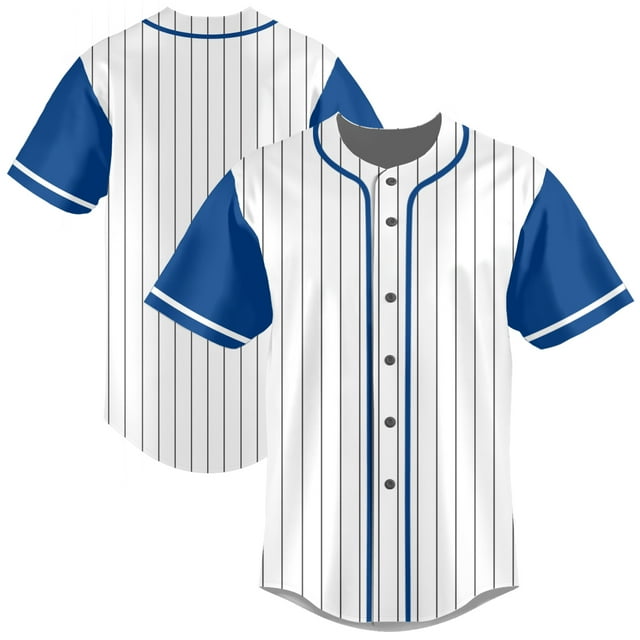 Striped Baseball Jersey Shirt for Men Stripes Baseball Shirts Sports ...
