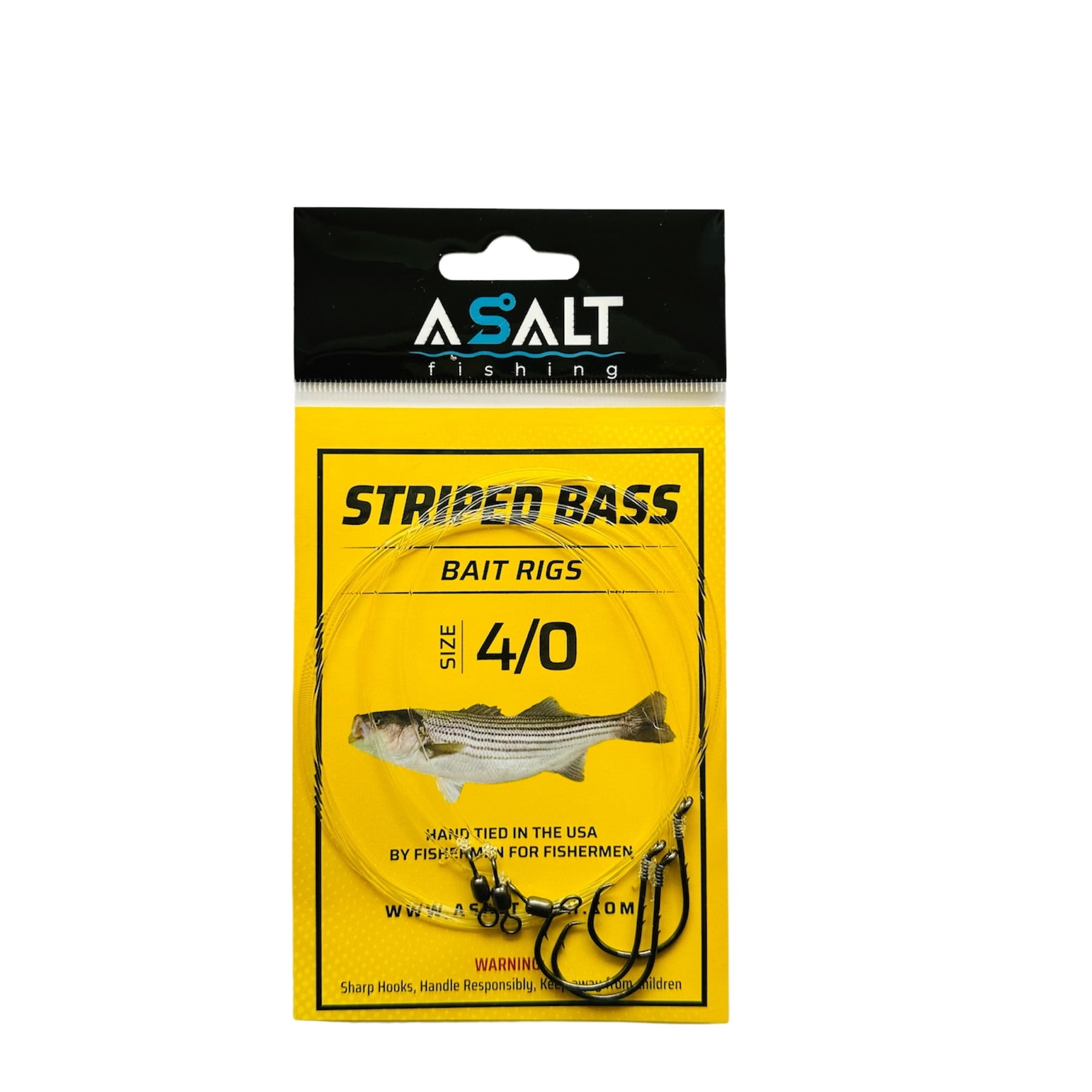 Asalt Fishing 4/0 Striped Bass Bait Rigs - Walmart.com