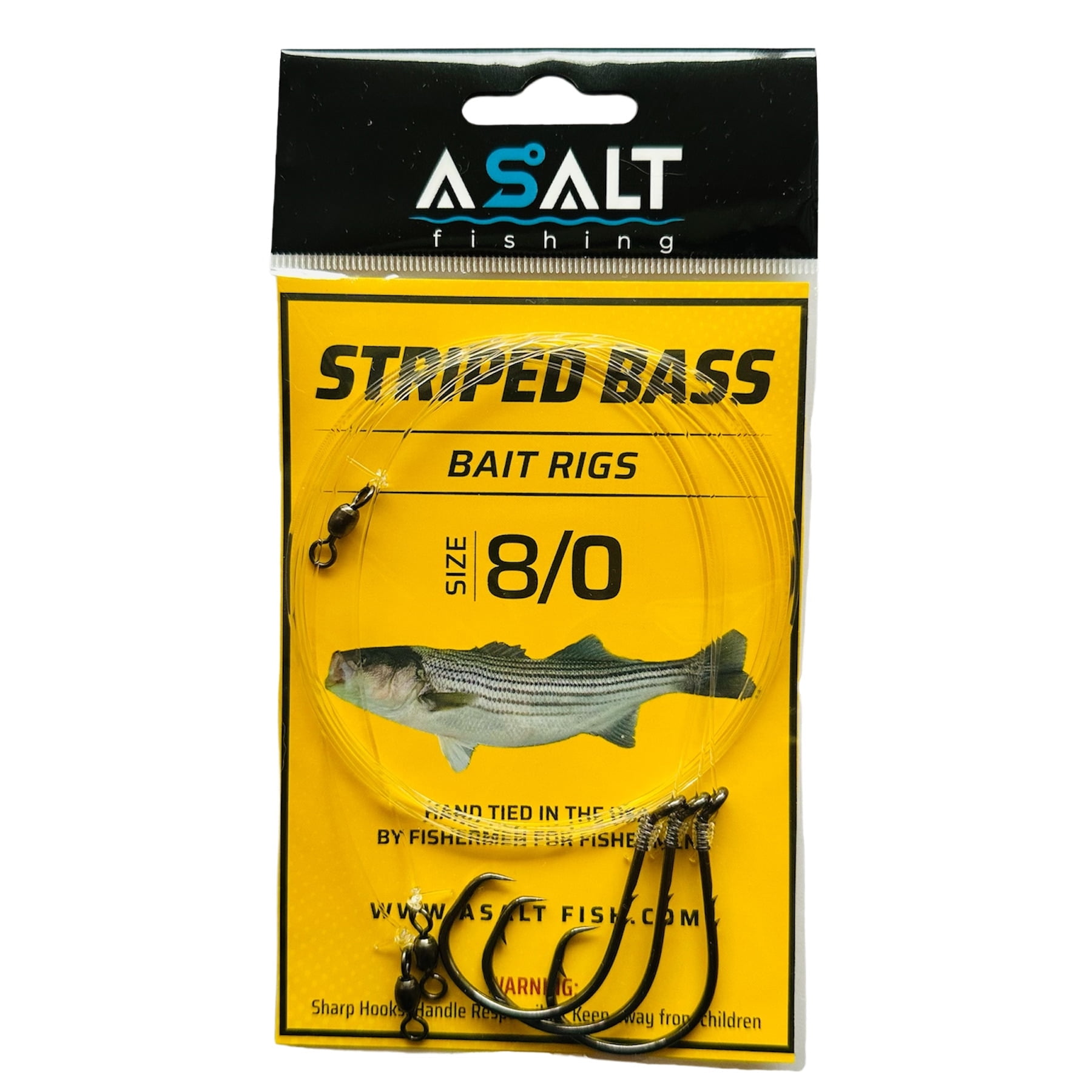 Asalt Fishing 8/0 Striped Bass Bait Rigs - Walmart.com