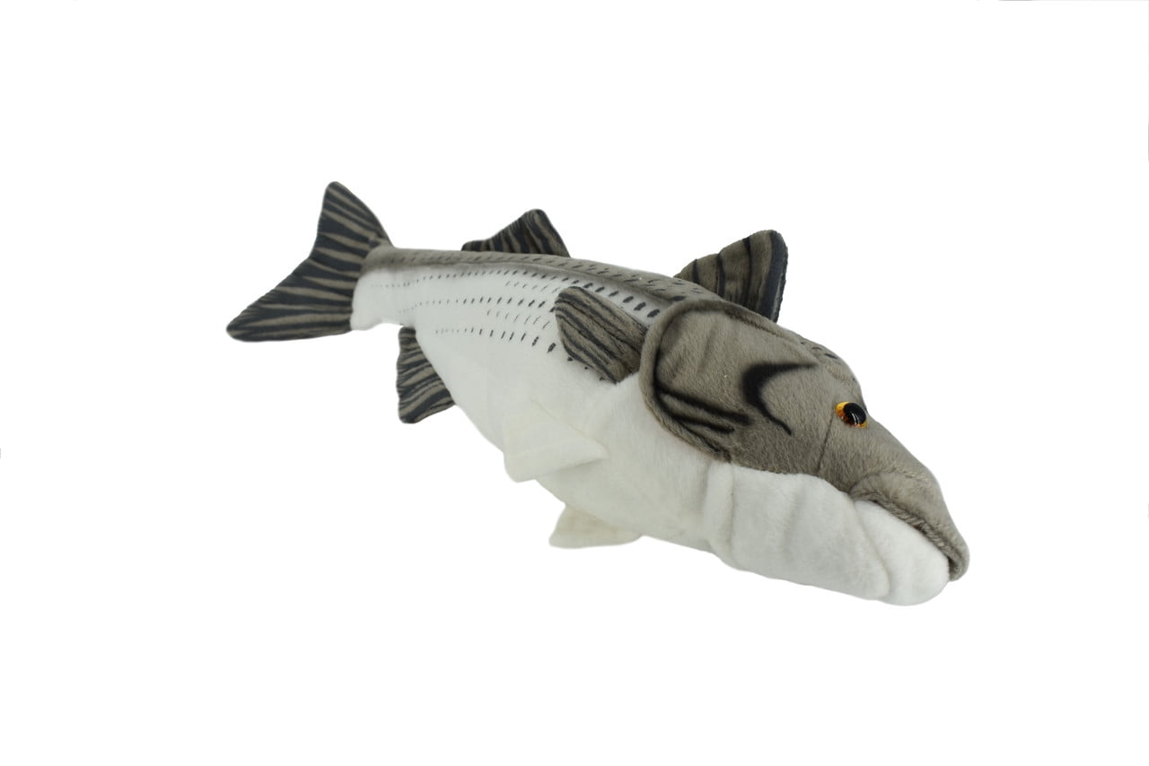 Striped Bass Plush Toy, Realistic Stuffed Animal, Striper, Line Sider ...