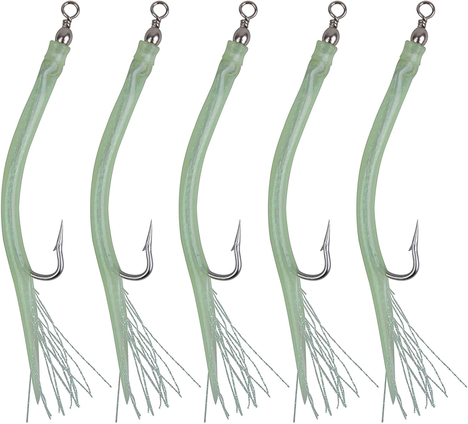 Striped Bass Tube Lures Cod Rig Tube Teaser with Stainless Steel Hook ...