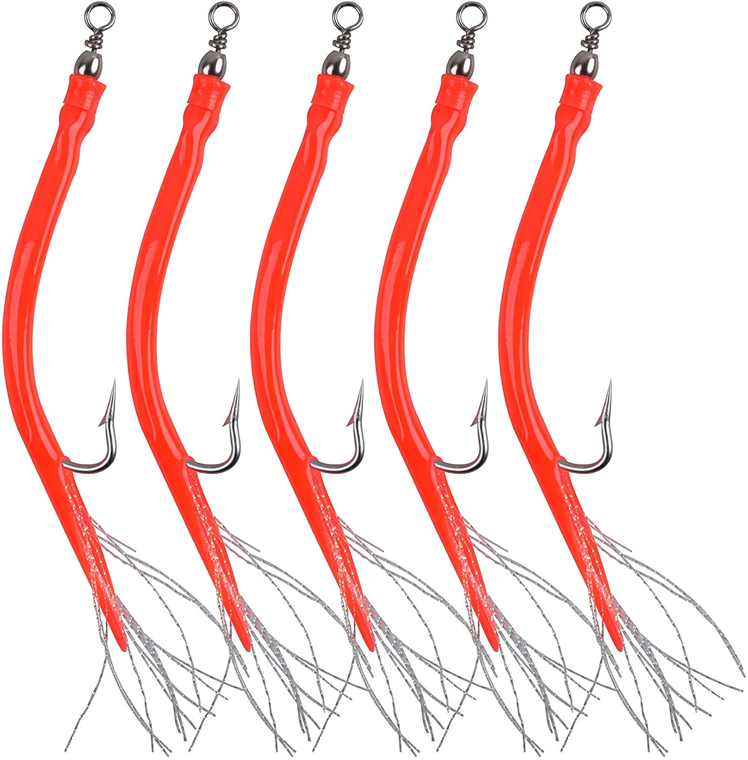 Striped Bass Tube Lures Cod Rig Tube Teaser with Stainless Steel Hook ...