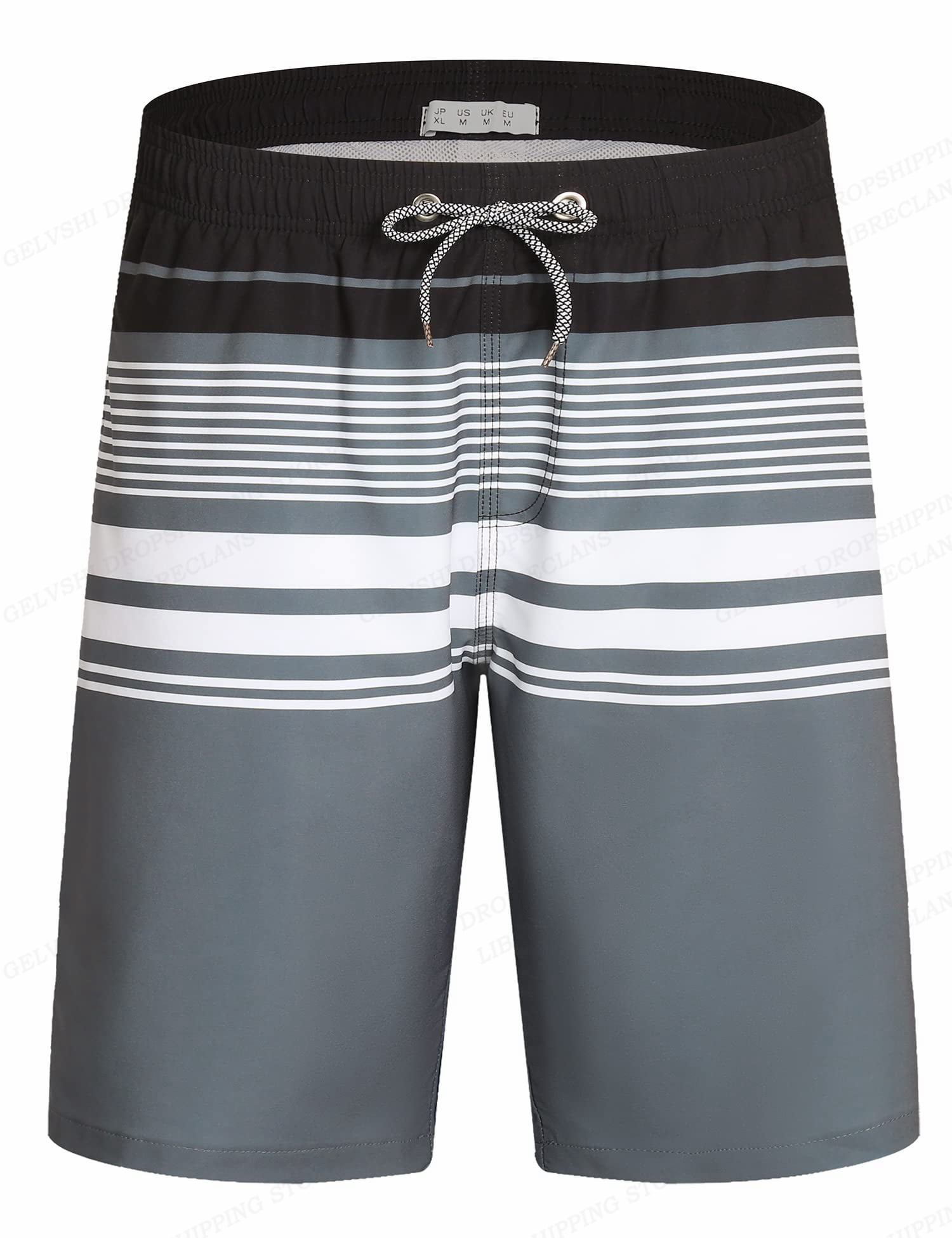 Striped Beach Shorts Men Fashion Swimwear Board Shorts Trunk Gym Fitness Pants Men's Briefs ...
