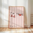 Striped Bikini Coastal Summer Wall Art Home Decor Preppy Beachy ...