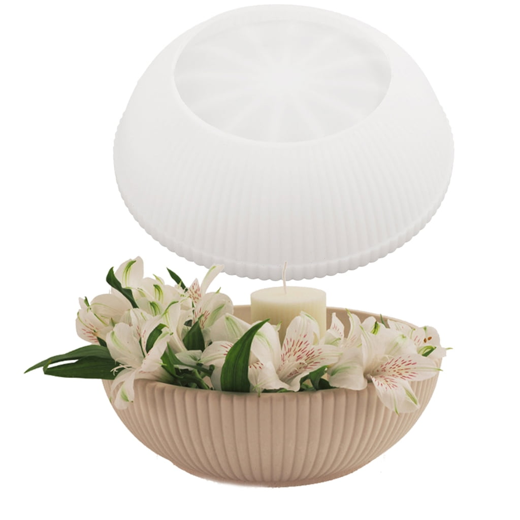 Striped Bowl Silicone Molds for Epoxy Resin Desk Tray, Silicone Resin ...